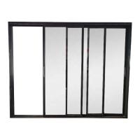 China Aluminium Glass Sliding Door 5mm+12A+5mm Double Glazed Security Patio Door for sale
