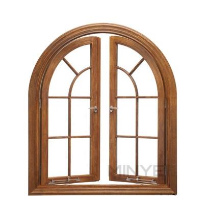 China Aluminum Arched Half Round Double Glazed Windows Sound Insulation 5+12A+5mm for sale
