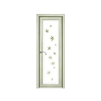 China Aluminum Alloy Modern Bathroom Fiber Glass Casement Door 6063-T5 Thermal Break Double Glazing 5mm+12A+5mm for sale