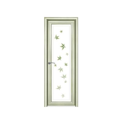 China Aluminum Alloy Modern Bathroom Fiber Glass Casement Door 6063-T5 Thermal Break Double Glazing 5mm+12A+5mm for sale