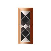China Aluminum Alloy Modern Bathroom Fiber Glass Casement Door 6063-T5 Thermal Break Double Glazing 5mm+12A+5mm for sale