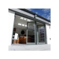 China Thermal Break Aluminum Folding Glass Door 6063-T5 Double Glazing 5mm+12A+5mm for sale