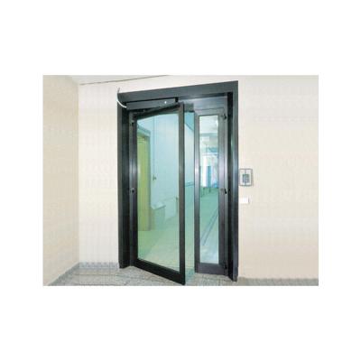 China Solid Aluminum Alloy Tempered Glass Door Modern Casement Opening 5mm+12A+5mm for sale
