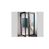 China Solid Aluminum Alloy Tempered Glass Door Modern Casement Opening 5mm+12A+5mm for sale