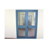 China Solid Aluminum Alloy Tempered Glass Door Modern Casement Opening 5mm+12A+5mm for sale