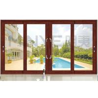China Waterproof Aluminum Sliding Glass Front Door 5mm+12A+5mm Double Glazing for Shop Exterior Mall for sale
