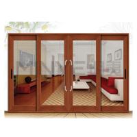 China Waterproof Aluminum Sliding Glass Front Door 5mm+12A+5mm Double Glazing for Shop Exterior Mall for sale