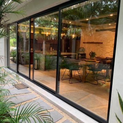 China Aluminum Alloy Sliding Door Sealing Balcony Typhoon Proof 6063-T5 4500pa for sale