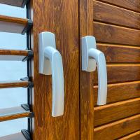 China Hotel Design Solution Anodized or Powder Coated Profile Finish Swing Open Shutter for sale