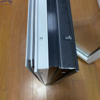 China Black White Modern Casement Window 1.4mm Profile Aluminum Frame Double Glazing for sale