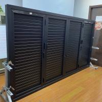 China Horizontal Opening Pattern Aluminum Alloy Folding Windows and Shutter for Daylighting for sale