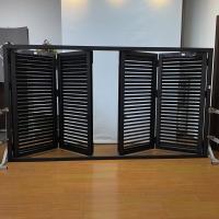 China Horizontal Opening Pattern Aluminum Alloy Folding Windows and Shutter for Daylighting for sale
