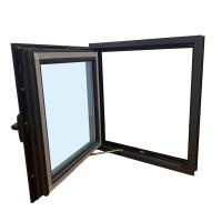 China Aluminum Alloy Swing Casement Window with Double Glazing 5mm+12A+5mm and Fiberglass Netting for sale