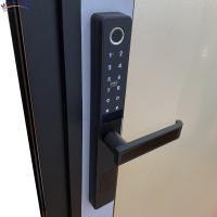 China Aluminum Alloy Casement Doors 6063-T5 with Double Tempered Glass 5mm+12A+5mm for sale