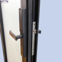 China Aluminum Alloy Casement Doors 6063-T5 with Double Tempered Glass 5mm+12A+5mm for sale