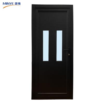 China Side Opening Casement Door Single Door 5mm 9A 5mm Glass Aluminum Plate for sale