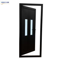 China Side Opening Casement Door Single Door 5mm 9A 5mm Glass Aluminum Plate for sale