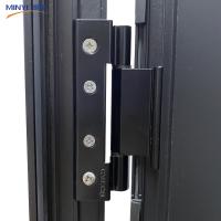 China Side Opening Casement Door Single Door 5mm 9A 5mm Glass Aluminum Plate for sale