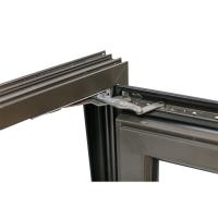 China Customized Hurricane Impact Casement Glass Window Australian Style 4500 Pa Wind Resistance for Large House for sale
