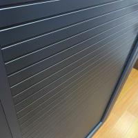 China Grey Aluminum Plate Single Door for Casement Doorways 6063-T5 Thermal Break 5mm Double Glazing for sale
