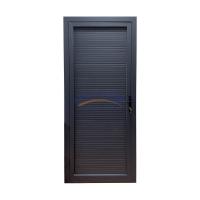 China Aluminum Whole Panel Casement Door 6063-T5 Thermal Break Exterior Door with Double Glazing 5mm+12A+5mm for sale