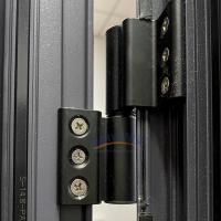China Aluminum Whole Panel Casement Door 6063-T5 Thermal Break Exterior Door with Double Glazing 5mm+12A+5mm for sale