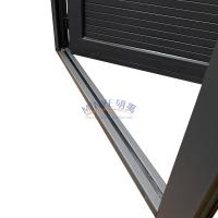 China Aluminum Whole Panel Casement Door 6063-T5 Thermal Break Exterior Door with Double Glazing 5mm+12A+5mm for sale