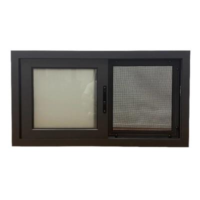 China Windproof Function Aluminum Sliding Windows Frame Design with Double Glazed Profile for sale