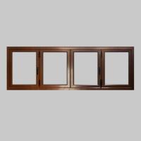 China Accordion Aluminum Vertical Folding Windows Powder Coated Double Tempered Glass CE for sale