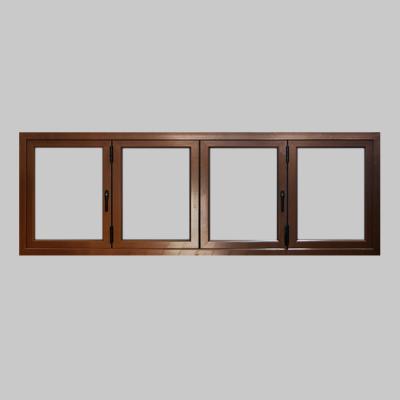 China Accordion Aluminum Vertical Folding Windows Powder Coated Double Tempered Glass CE for sale