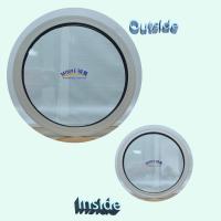 China Minimalist Round Aluminum Alloy Window Semi Circular Design 6063-T5 Thermal Break 5mm+12A+5mm Double Glazing for sale