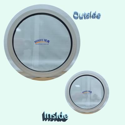 China Minimalist Round Aluminum Alloy Window Semi Circular Design 6063-T5 Thermal Break 5mm+12A+5mm Double Glazing for sale
