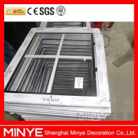 China Seamless 90 Degree Corner UPVC Window Reinforced Aluminium Frame 5mm Tempered Glass for sale