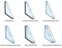 China Custom Tempered Glass Sliding Door 5mm+12A+5mm Double Glazing Aluminum Frame for sale