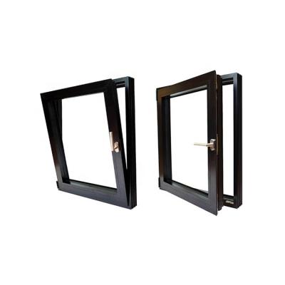 China Aluminum Frame Tilt and Turn Casement Window with Fiberglass Screen Netting 6063-T5 for sale