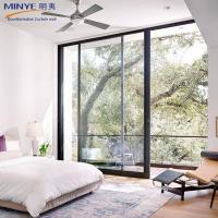 China Stainless Steel Mesh Double Tempered Glass Sliding Doors 5mm+12A+5mm Low-E for sale