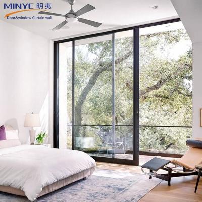 China Stainless Steel Mesh Double Tempered Glass Sliding Doors 5mm+12A+5mm Low-E for sale