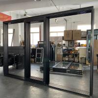 China Aluminum Entry Sliding Gusset Door System for Panoramic Corner Patio Doors 4500 Pa for sale