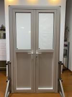China European Standard Double Panel Swing Aluminum Casement Security Door Hurricane Proof 4500 Pa for sale