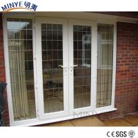 China European Standard Double Panel Swing Aluminum Casement Security Door Hurricane Proof 4500 Pa for sale
