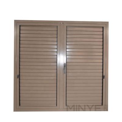 China Customized Size Adjustable Louver Shutter for Interior Window in Powder Coated Finish for sale