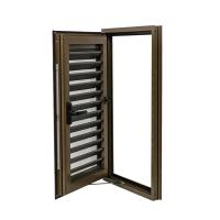 China Customized Size Adjustable Louver Shutter for Interior Window in Powder Coated Finish for sale