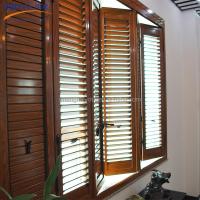 China Customized Size Adjustable Louver Shutter for Interior Window in Powder Coated Finish for sale