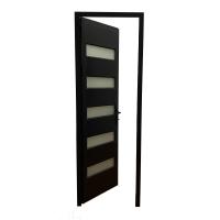 China Customized Aluminium Toilet Casement Door Thermal Insulation 5mm+12A+5mm Double Glazing for sale