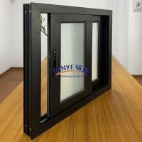 China Soundproof Hurricane Impact Sliding Window with Stainless Steel Screen Netting 5mm+12A+5mm Double Glazing for sale