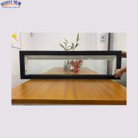 China Windproof Fiberglass Screen Netting Built-in Horizontal Opening Blinds Aluminum Alloy Fixed Window 6063-T5 for sale
