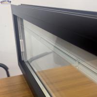 China Windproof Fiberglass Screen Netting Built-in Horizontal Opening Blinds Aluminum Alloy Fixed Window 6063-T5 for sale