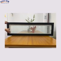 China Windproof Fiberglass Screen Netting Built-in Horizontal Opening Blinds Aluminum Alloy Fixed Window 6063-T5 for sale