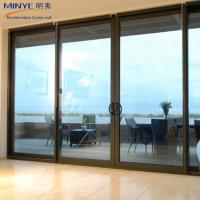 China Customized Size Aluminum Interior Double Glazed Sliding Stacker Door for Modern Homes for sale