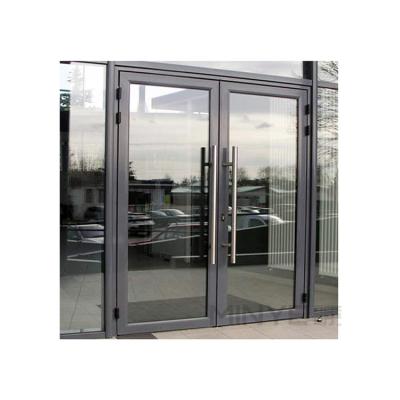 China Customized Thermal Break Aluminum French Door Double Glazing 5mm+12A+5mm Low-E Glass for sale